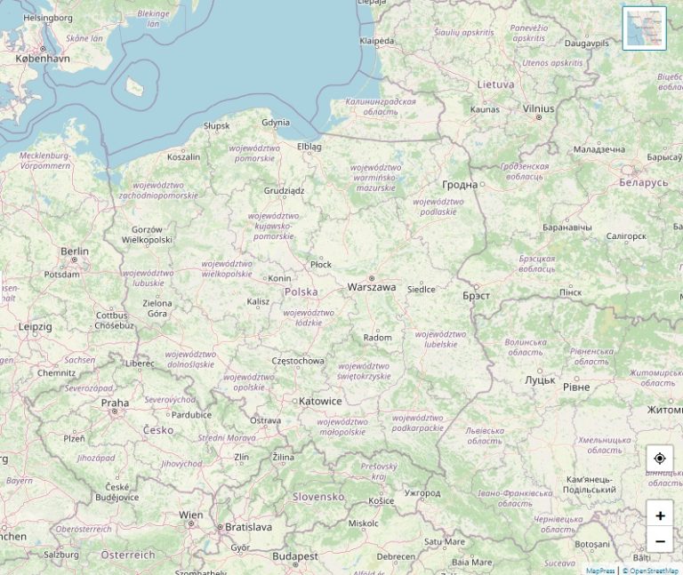 Karta-Poljske | Karta Hrvatske